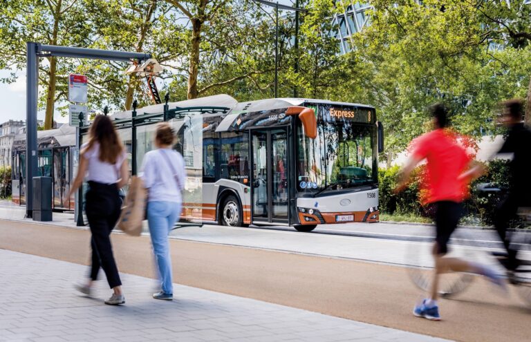 Modern bus stops in sustainable cities - eCity powered by Solaris